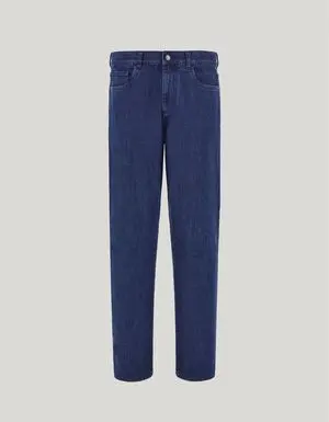 Canali Five-pocket Regular-fit Stretch Denim Pants - Blue