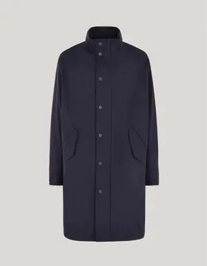 Canali Technical Fabric Hooded Parka