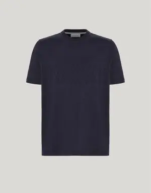 Canali Soft-touch Navy Cotton Jersey T-shirt - Blue