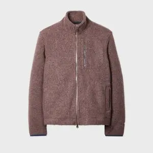 Paul Smith Wool-blend Zip Fleece Jacket