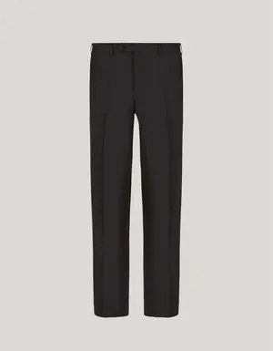 Canali Pants In 150's Wool - Black