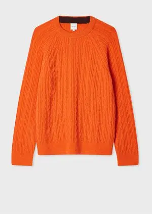 Paul Smith Alpaca-blend Cable Knit Sweater