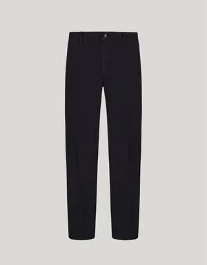 Canali Navy Comfort Cotton Microtwill Chinos