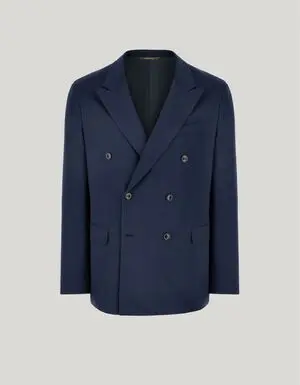 Canali 170's Wool And Cashmere Double-breasted Jacket - Green