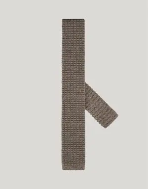 Canali Canali Cashmere Knit Tie Beige