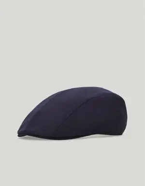 Canali Flat Cap - Blue
