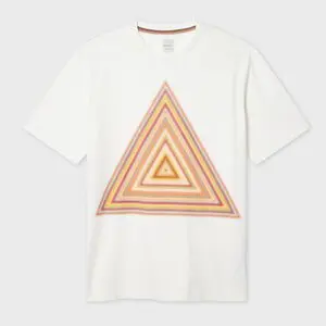 Paul Smith Signature Stripe Triangle' Print T-shirt - White