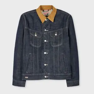PAUL SMITH + LEE Lee + Paul Smith Indigo Selvedge Storm Rider Jacket - Blue