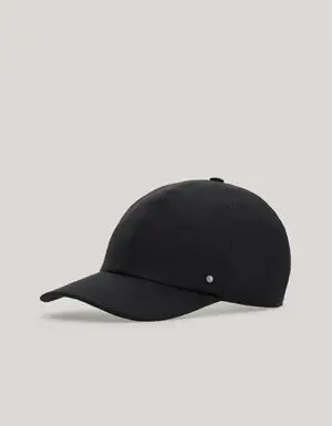 Canali Wool Baseball Cap - Black