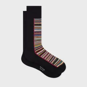 Paul Smith Signature Stripe Panel Socks - Multicolour
