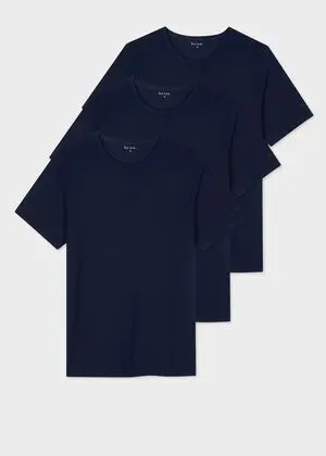 Paul Smith Navy Modal Lounge T-shirts Three Pack
