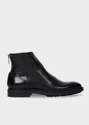 Paul Smith Leather 'nik' Ankle Boots - Black