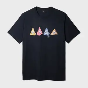 Paul Smith Navy 'cones' Print T-shirt