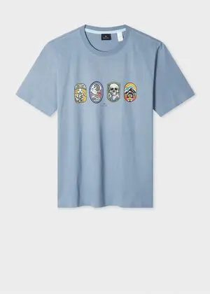 Paul Smith Pale 'badges' T-shirt