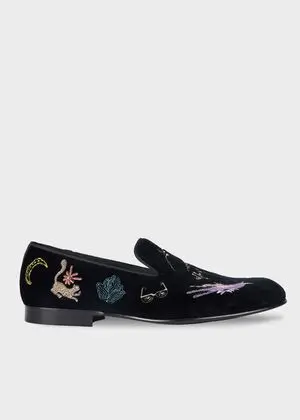 Paul Smith Rudyard Velvet Loafers - Black