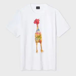 Paul Smith Rubber Chicken' Print T-shirt - White