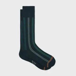 Paul Smith Striped Socks Green