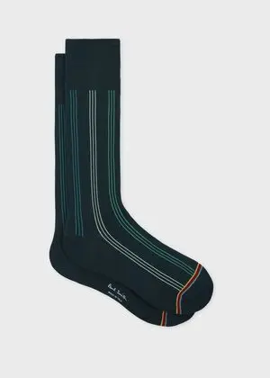 Paul Smith Striped Socks - Green