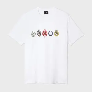 Paul Smith Lucky Charm' Print T-shirt - White