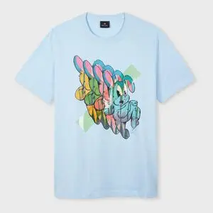 Paul Smith Light 'bunny Repeat' Print T-shirt