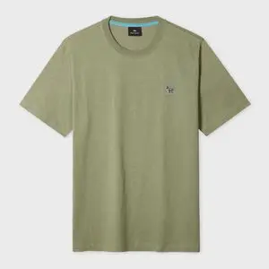 Paul Smith Washed Organic Cotton Zebra Logo T-shirt - Green