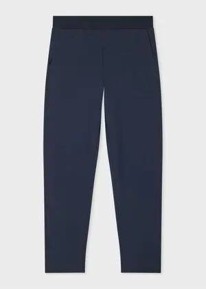 Paul Smith Navy Double Face Cotton-blend Sweatpants