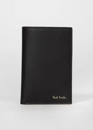 Paul Smith Signature Stripe' Interior Leather Credit Card Wallet
