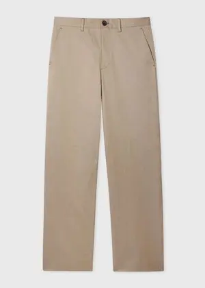 Paul Smith Stone Two-tone Cotton Twill Chinos