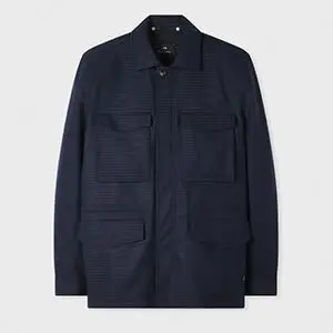 Paul Smith Textured Wool-blend Field Jacket