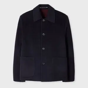 Paul Smith Double-Face Wool-Blend Short Coat - Blue