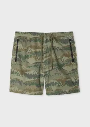 Paul Smith Camouflage Print Shorts