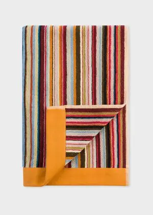 Paul Smith Large 'signature Stripe' Beach Towel - Multicolour