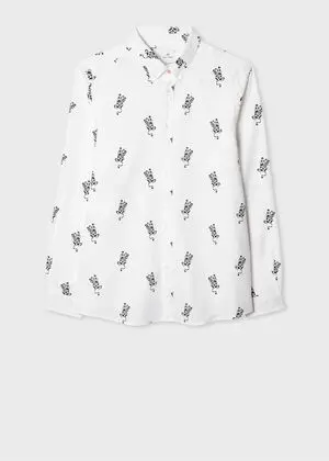 White Print Shirts For Men
