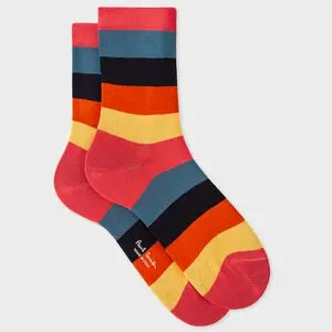 Paul Smith Artist Stripe Socks - Red