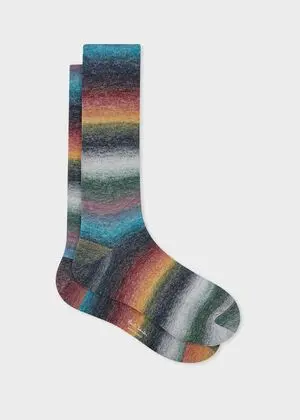 Paul Smith Cotton-blend Ombre Signature Stripe Socks