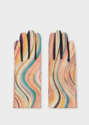 Paul Smith Swirl Leather Gloves