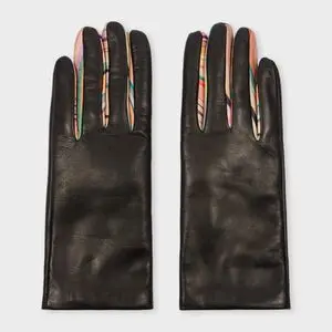 Paul Smith Leather Gloves - Black
