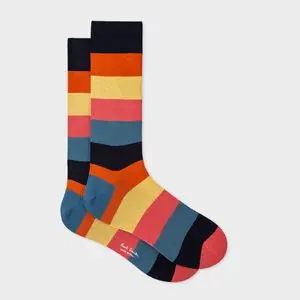 Paul Smith Color Blocked Socks For Men