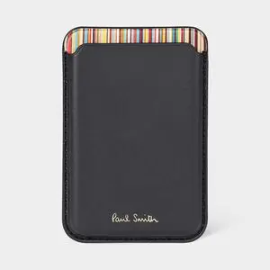 Paul Smith Iphone Magsafe Leather Credit Card Case - Black