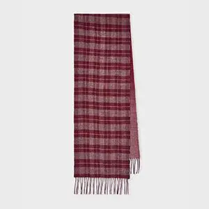 Paul Smith Ombre Check Scarf - Red