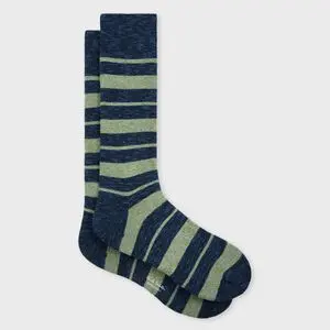 Paul Smith Striped Socks - Blue