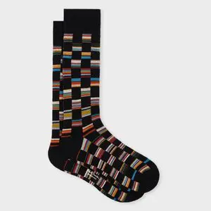 Paul Smith Signature Stripe Check Socks - Multicolour