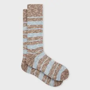 Paul Smith Fleck Stripe Socks Brown