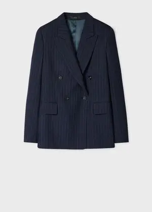 Paul Smith Striped Double-breasted Blazer