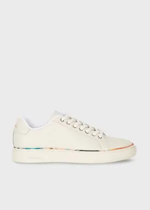 Paul Smith Leather Trainers With 'dusky Swirl' Rand