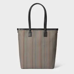 Paul Smith Signature Stripe Coated Canvas Tote Bag - Multicolour