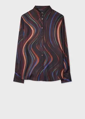 Paul Smith Midnight Swirl Viscose Shirt
