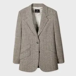 Paul Smith Textured Check Wool-blend Blazer