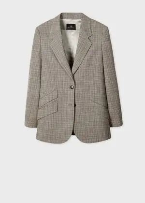 Paul Smith Textured Check Wool-blend Blazer