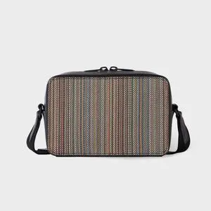 Paul Smith Signature Stripe Coated Canvas Cross Body Bag - Multicolour